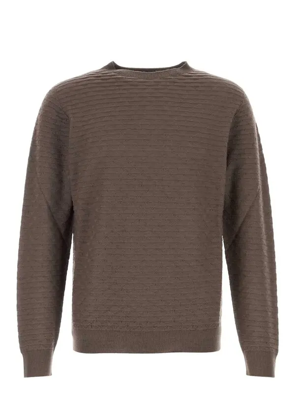 Giorgio Armani 100% Virgin Wool Sweater - Brown