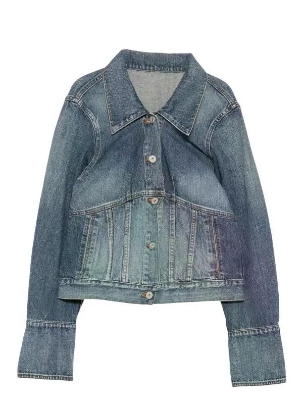 FETICO Panelled Denim Jacket - Blue