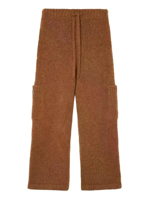 Alanui Knitted Cargo Pocket Trousers - Brown