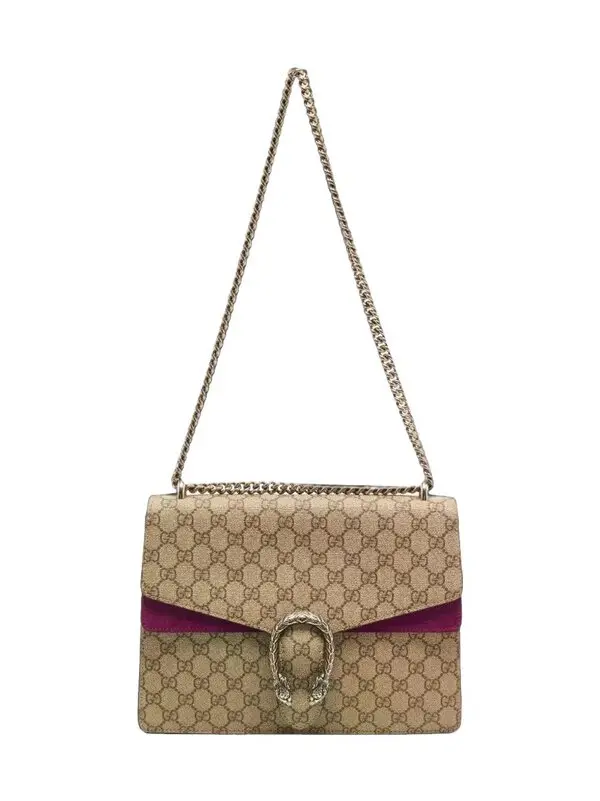 Gucci Medium Dionysus Gg Supreme Shoulder Bag - Neutrals