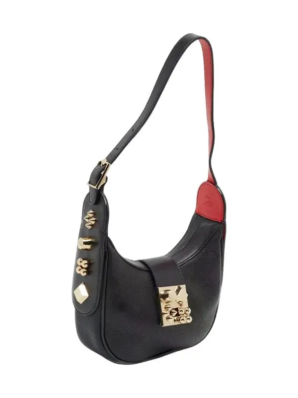CHRISTIAN LOUBOUTIN Carasky Studded Shoulder Bag - Black