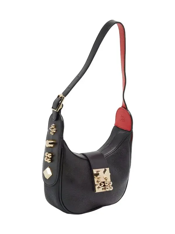 CHRISTIAN LOUBOUTIN Carasky Studded Shoulder Bag - Black