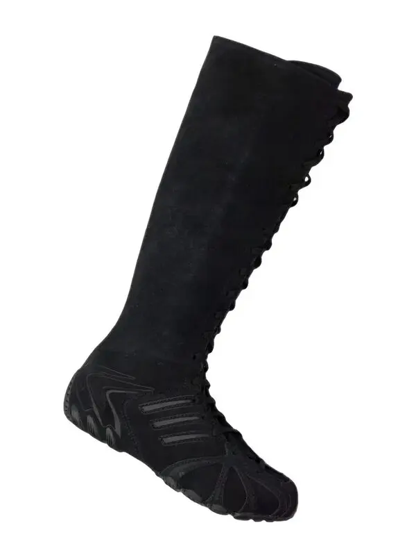 Adidas Knee-high Lace-up Boots - Black