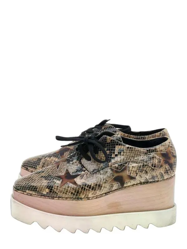 Stella McCartney Elyse Star Platform Sneakers - Brown