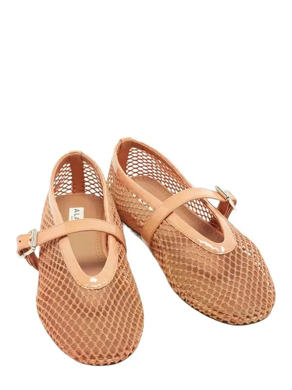 Alaïa Buckle-fastening Ballet Flats - Neutrals