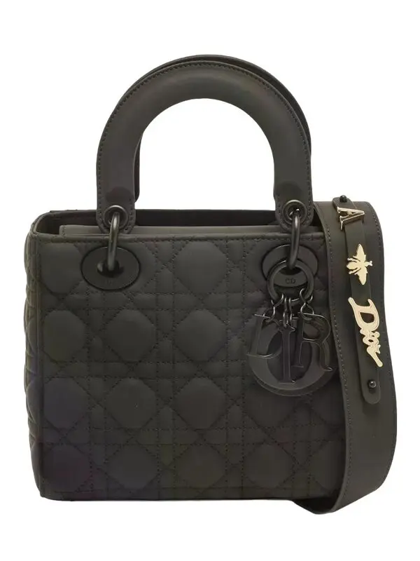 Dior 2022 Lady My Abcdior Cannage Tote Bag - Black