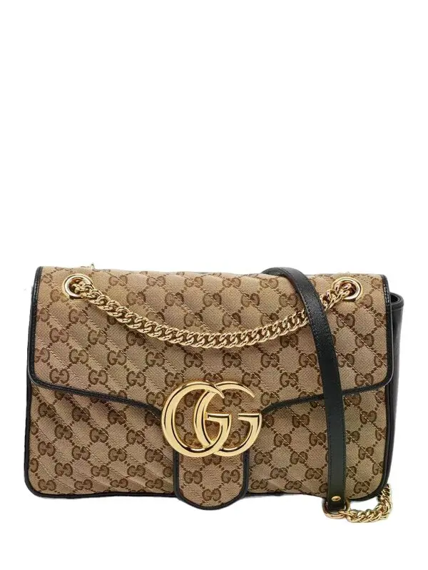 Gucci Gg Marmont Matelassé Shoulder Bag - Neutrals