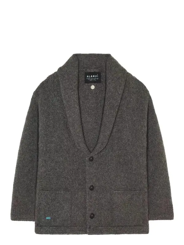 Alanui Shawl Collar Cardigan - Grey