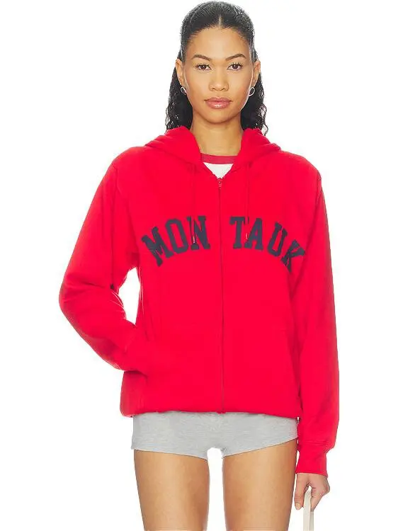 DEPARTURE Montauk Full Zip Hoodie - Red