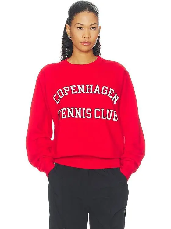 DEPARTURE Copenhagen Tennis Club Sweatshirt - Red