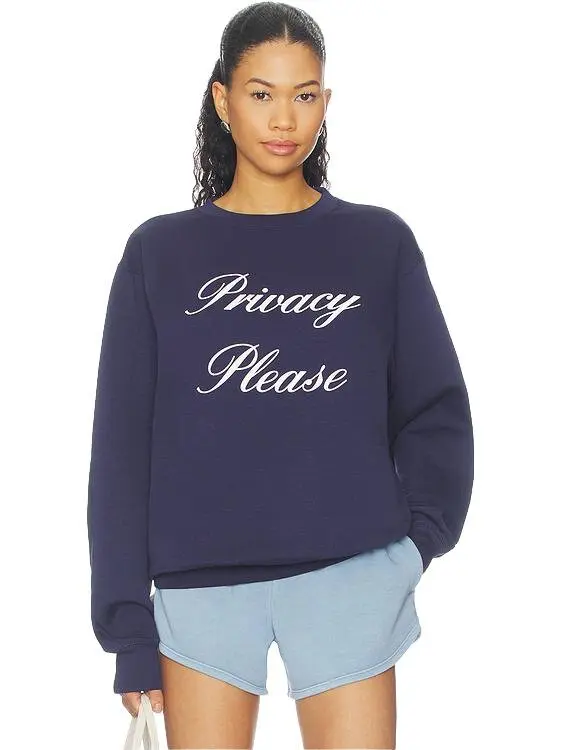 DEPARTURE Privacy Please Sweatshirt - Navy