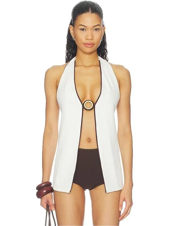 BAOBAB Bianca Vest - Cappuccino