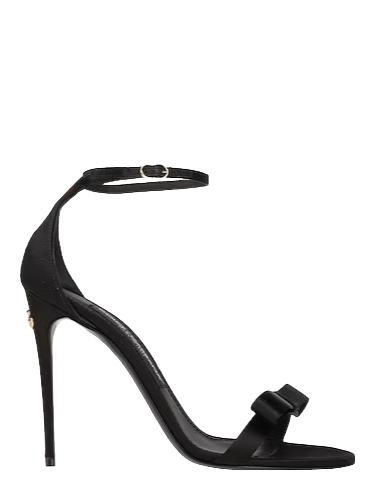 Dolce & Gabbana Satin High-heeled Sandals - Black