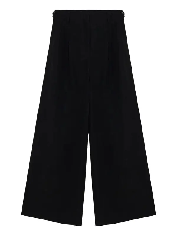 Simkhai Leroy Pleated Wide-leg Trousers - Black