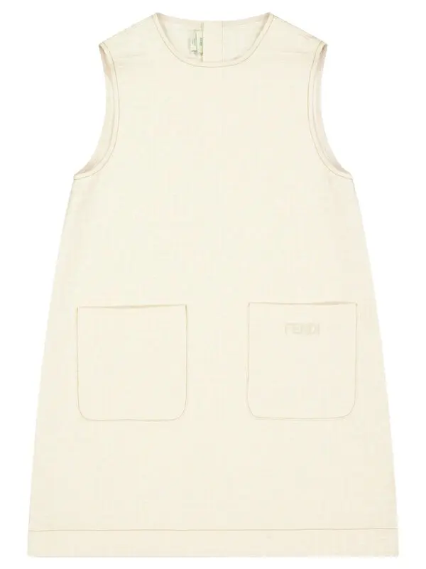 Fendi Sleeveless Textured Weave Mini Dress - No