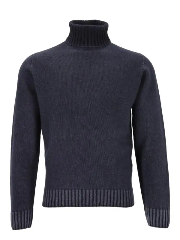 AL DUCA DAOSTA 1902 Turtleneck Sweater - Blue