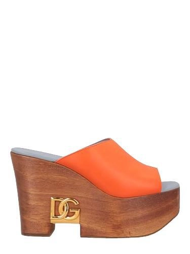 Dolce & Gabbana Square Toe Platform Sandals - Brown