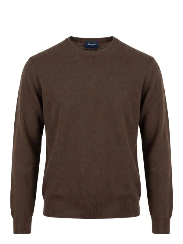 DRUMOHR Long-sleeved Crew Neck Sweater - Green