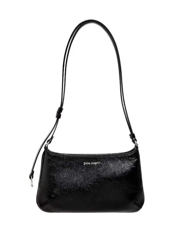 Palm Angels Logo Shoulder Bag - Black