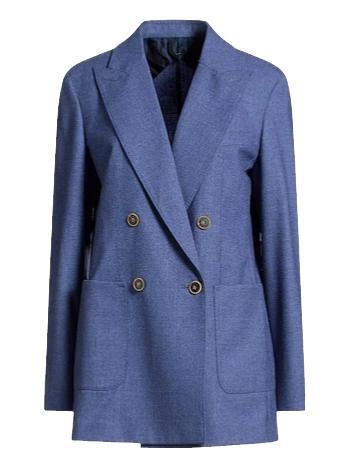 Max Mara Double-breasted Blazer Jacket - Blue