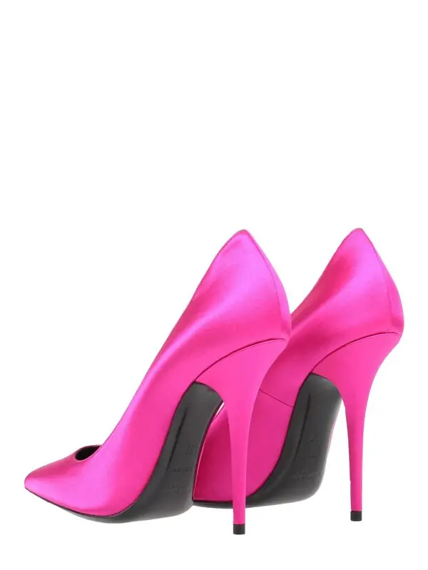 Saint Laurent Satin High Heel Pumps - Pink