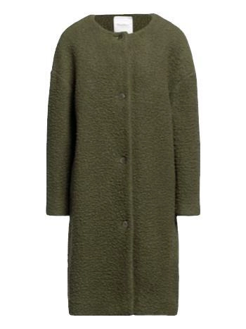 Max Mara Single-breasted Teddy Fleece Jacket - Green