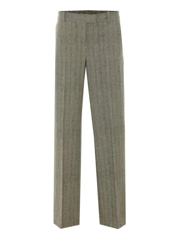 CIRCOLO 1901 Chevron Wide-leg Trousers - No