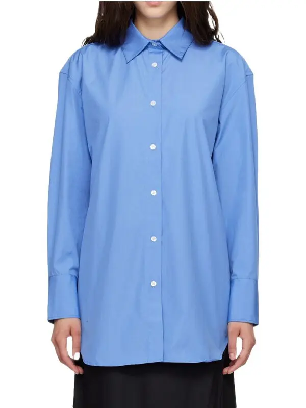 ANINE BING Plaza Shirt - Blue