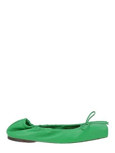 Jacquemus Minimalist Bow Flat - Green