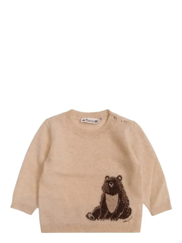 Bonpoint Long-sleeve Knit Top - Beige