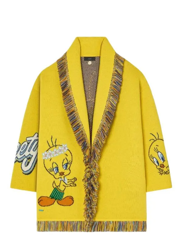 Alanui Hula Tweety Cardigan - Yellow/multicolor