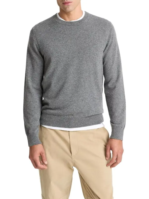 Vince Cashmere Crew Neck Sweater - Medium Gray
