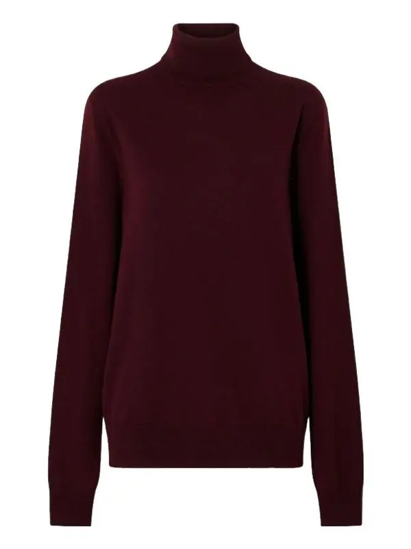THE FRANKIE SHOP Turtleneck Sweater - Wine Red