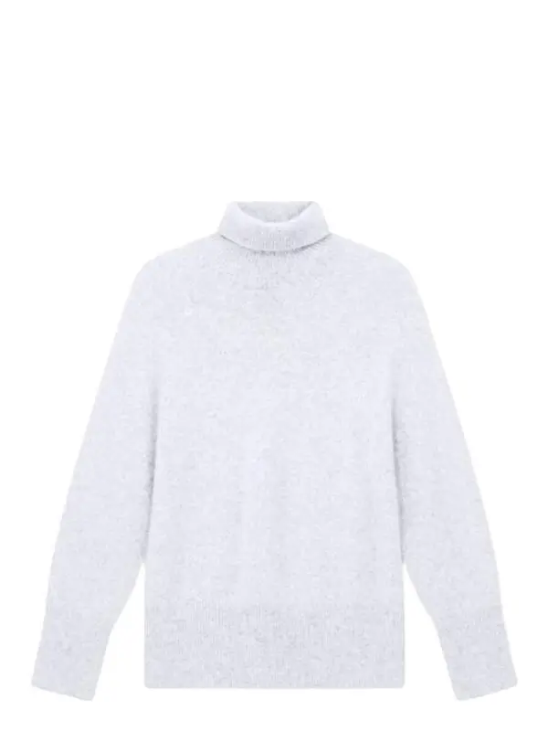 Giorgio Armani Oversized Turtleneck Sweater In Pure Cashmere Jersey - Light Brown