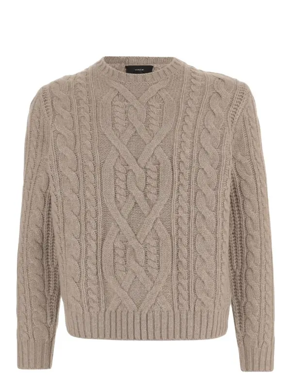 Vince Cable-knit Crew Neck Knitted Sweater - No