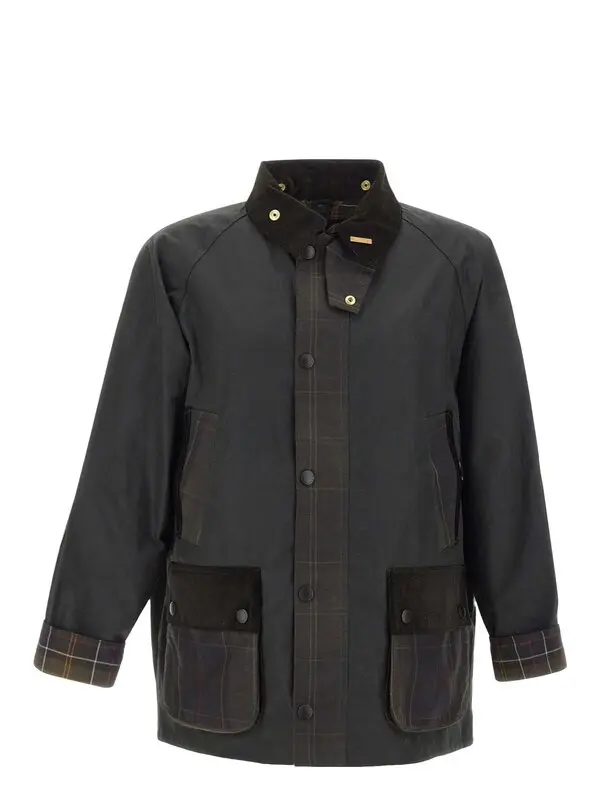 Barbour Bedale Waxed Cotton Jacket - Black