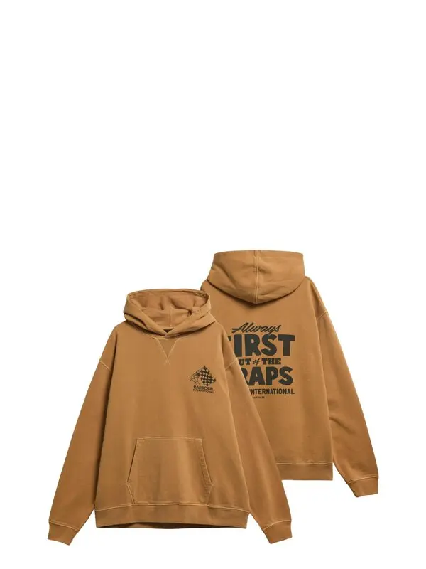 Barbour Printed Hooded Sweatshirt - Brown