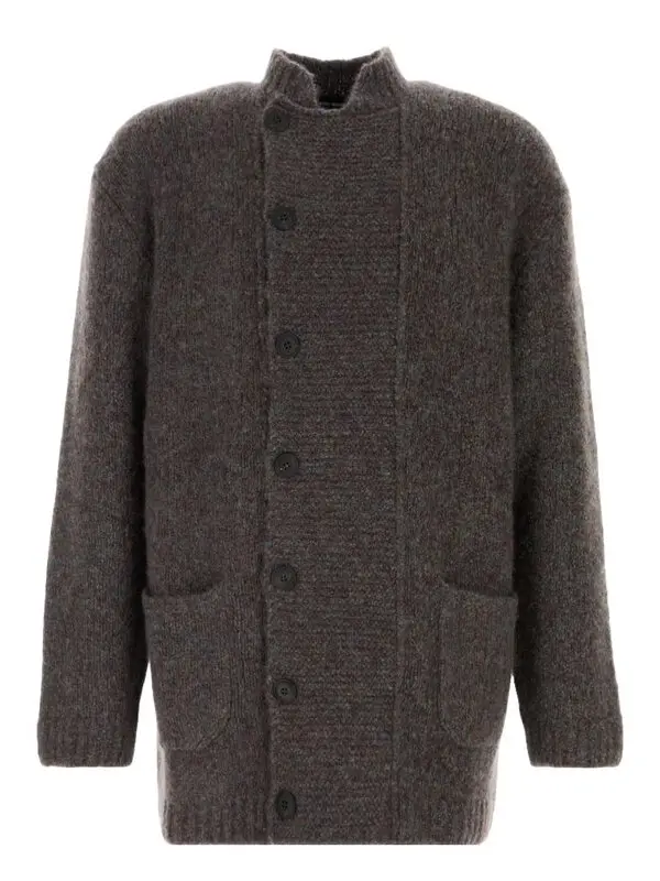 Giorgio Armani Buttoned Knit Cardigan - Black