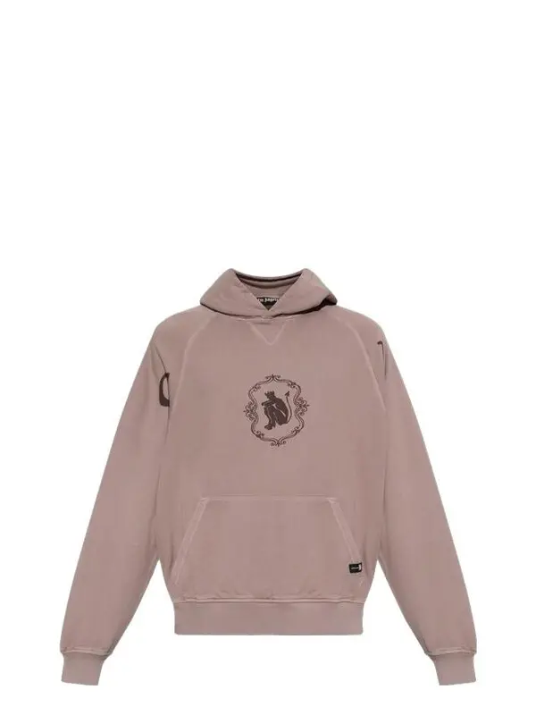 Palm Angels Long-sleeve Hooded Sweatshirt - Pink