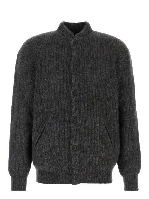 Giorgio Armani Ribbed Knit Cardigan - Black