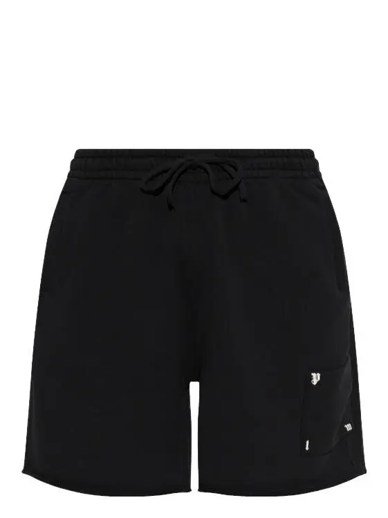 Palm Angels Drawstring Shorts - Black