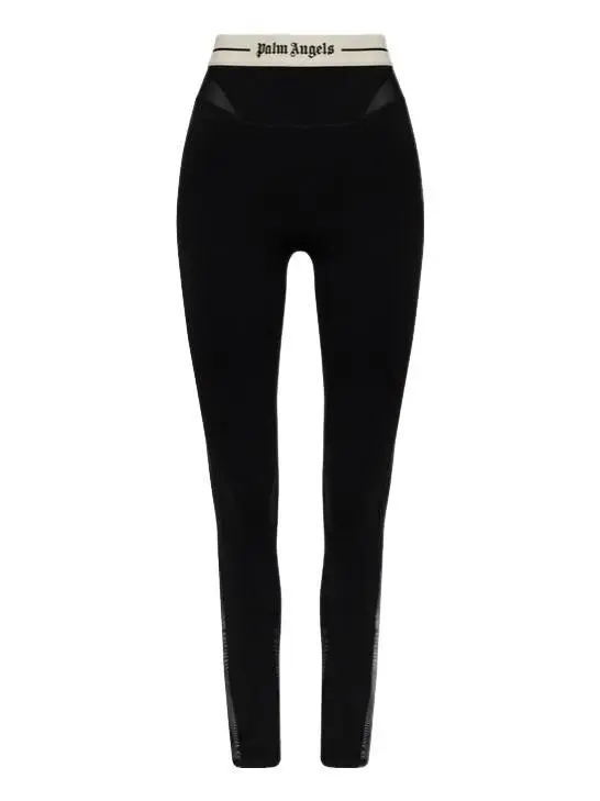 Palm Angels Elastic-waist Leggings - Black
