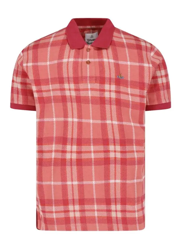 VIVIENNE WESTWOOD Checked Polo Shirt - Red