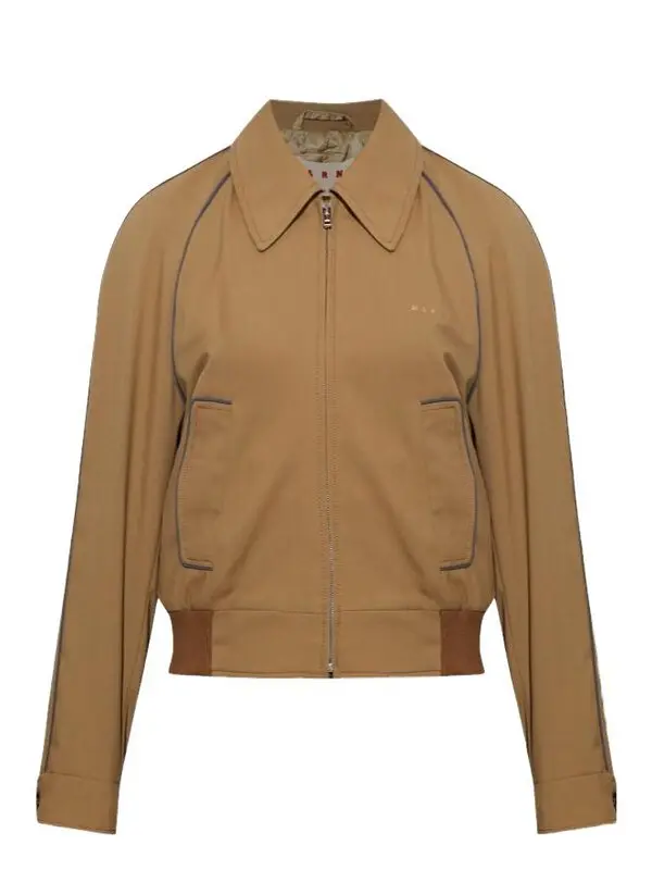 Marni Wool Bomber Jacket - Brown