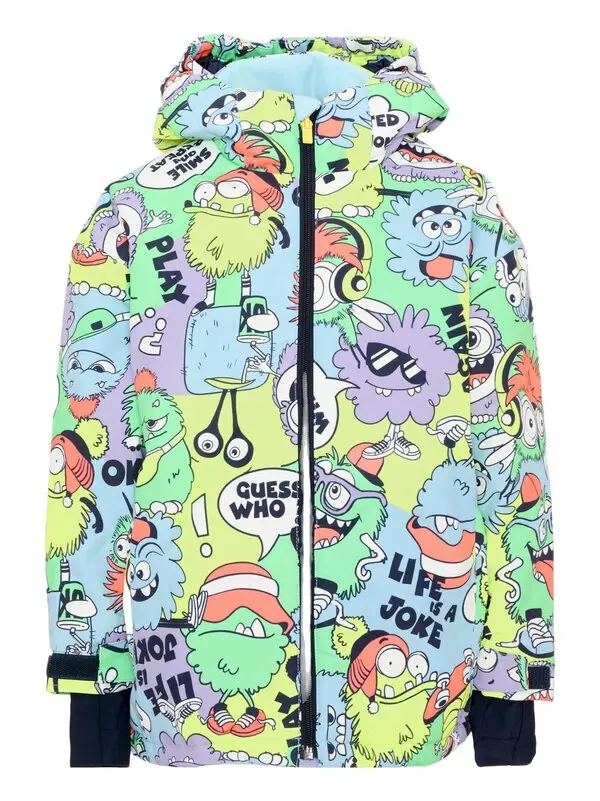 BILLIEBLUSH Graphic Print Parka Coat - No
