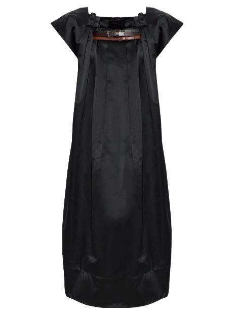 Marni Midi Dress With Short Sleeves - Black