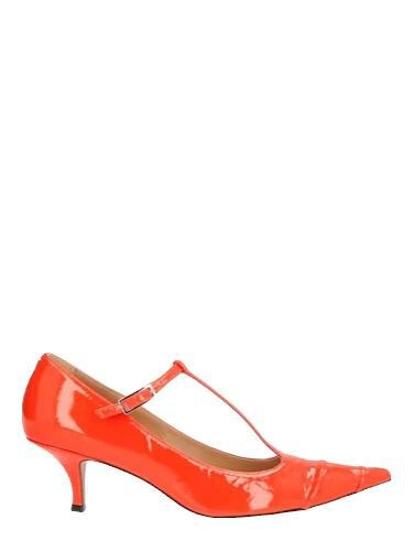 MAISON MARGIELA Patent Leather T-bar Pumps - Orange