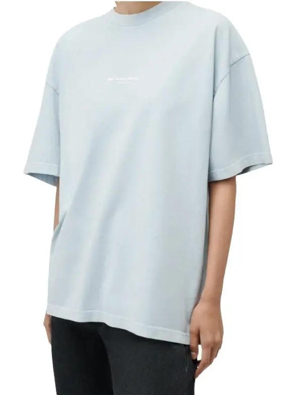 Alexander Wang Logo Printed Crewneck T-shirt - Sky