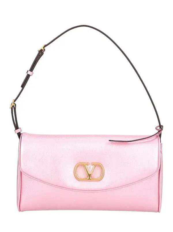 Valentino Garavani Vlogo Emblem Shoulder Bag - Rose