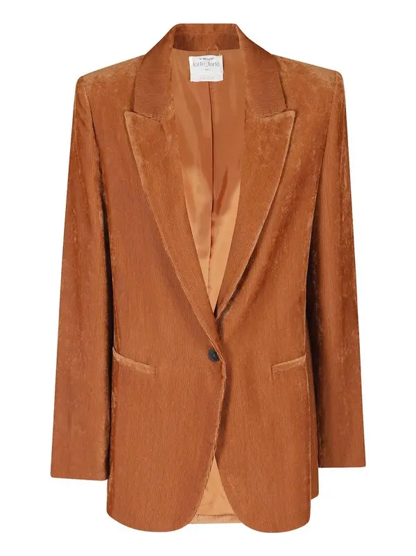 FORTE_FORTE Single-button Blazer - Brown